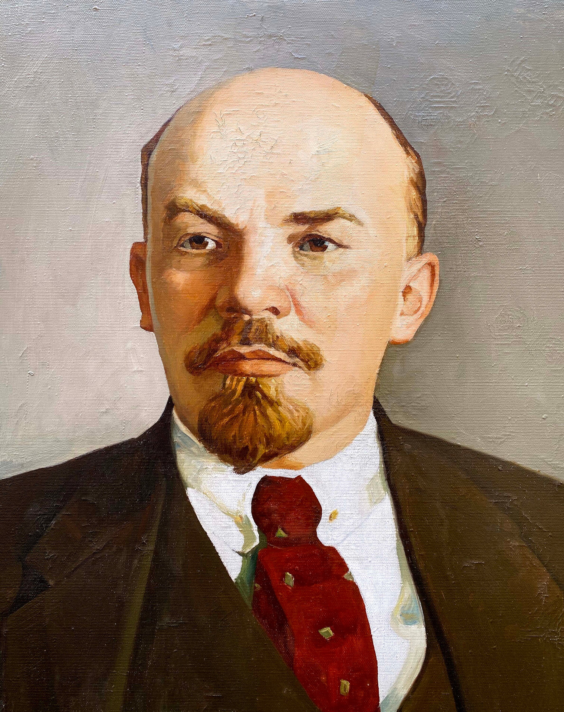 Oil Painting Portrait of Lenin Unknown Artist Original Picture | Etsy