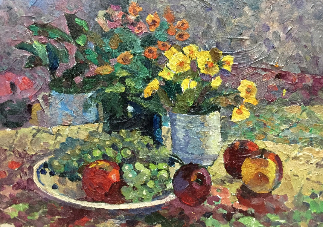 Oil Painting Fruit on the Table Bezugly Danilo Ivanovich Original ...
