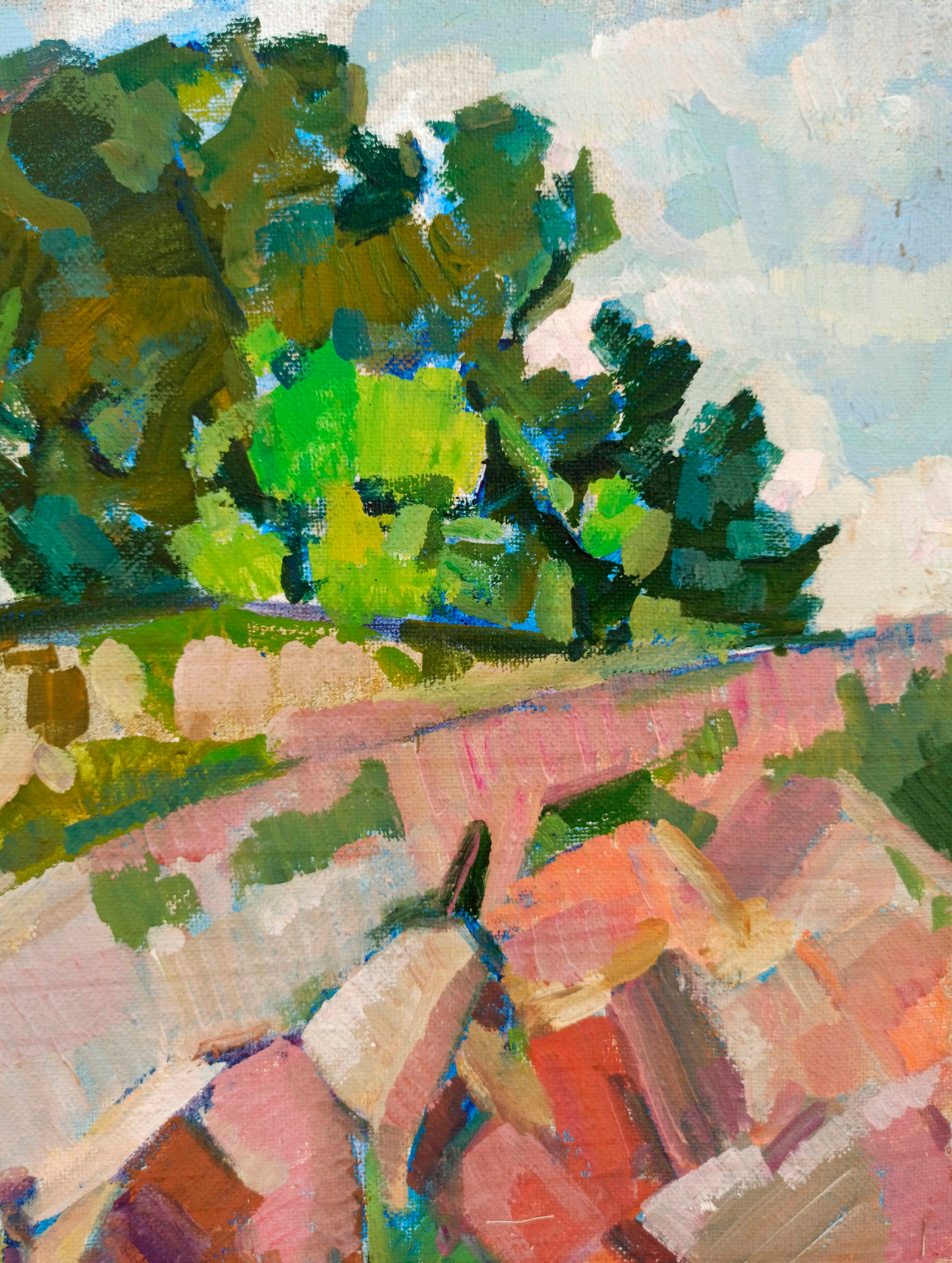 Oil Painting by the Ravine Peter Tovpev Original Picture | Etsy