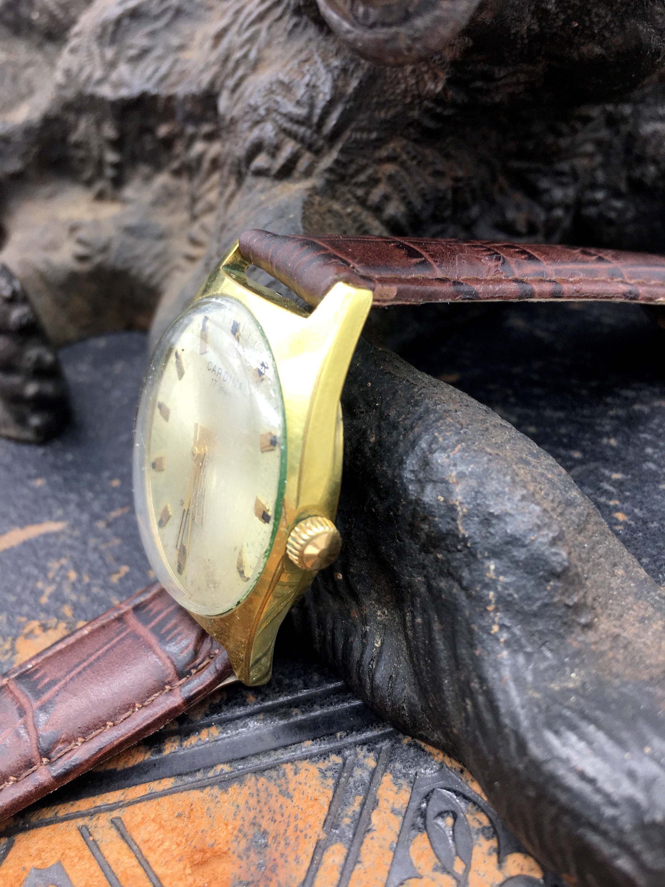 Cardinal Vintage Men Wrist Watch Russian Antique Unisex White | Etsy