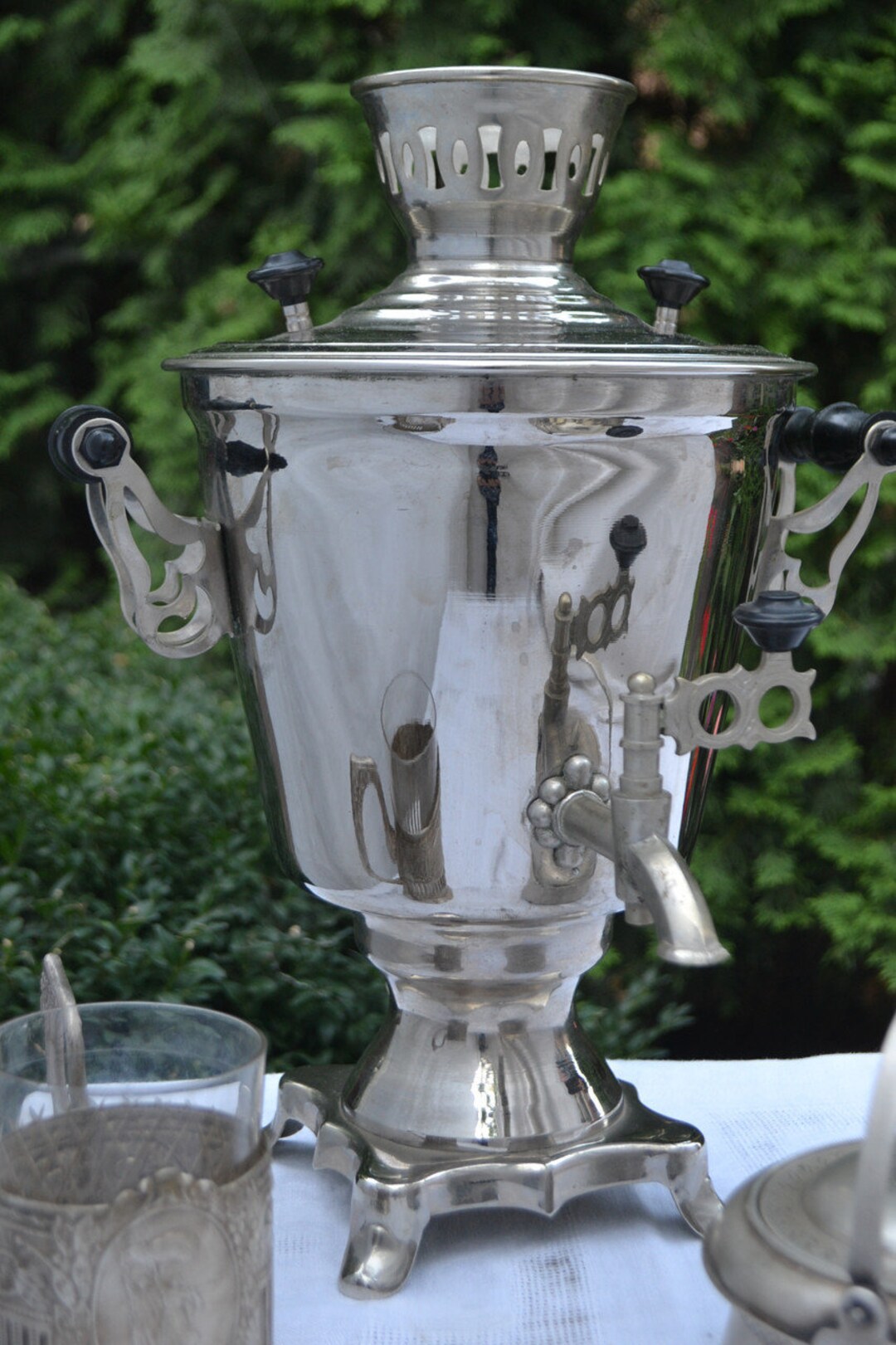 Electric Samovar on the Wood in Working Condition | Home and Living ...