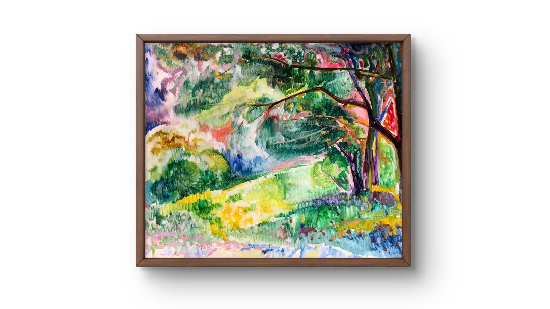 Oil Painting Landscape Original, Oil Painting, Vibrant Color ...