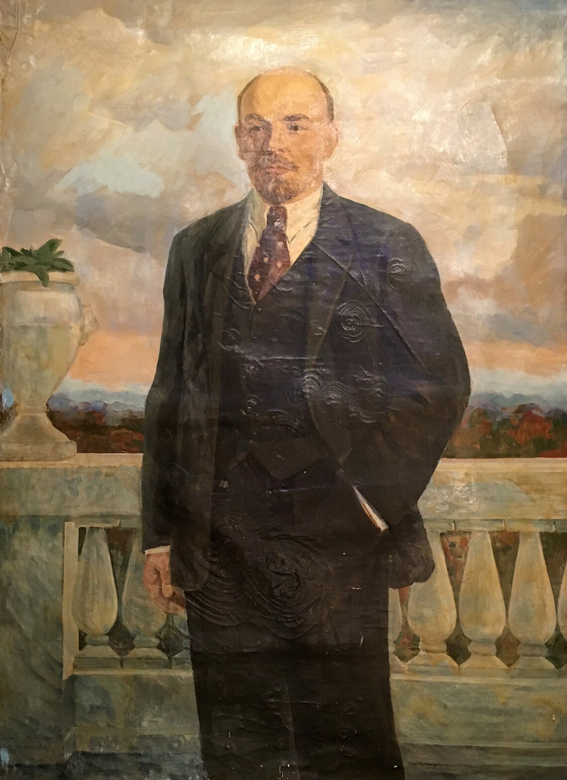 Oil Painting Portrait of Lenin Dzhus Lyudmila Timofeyevna - Etsy