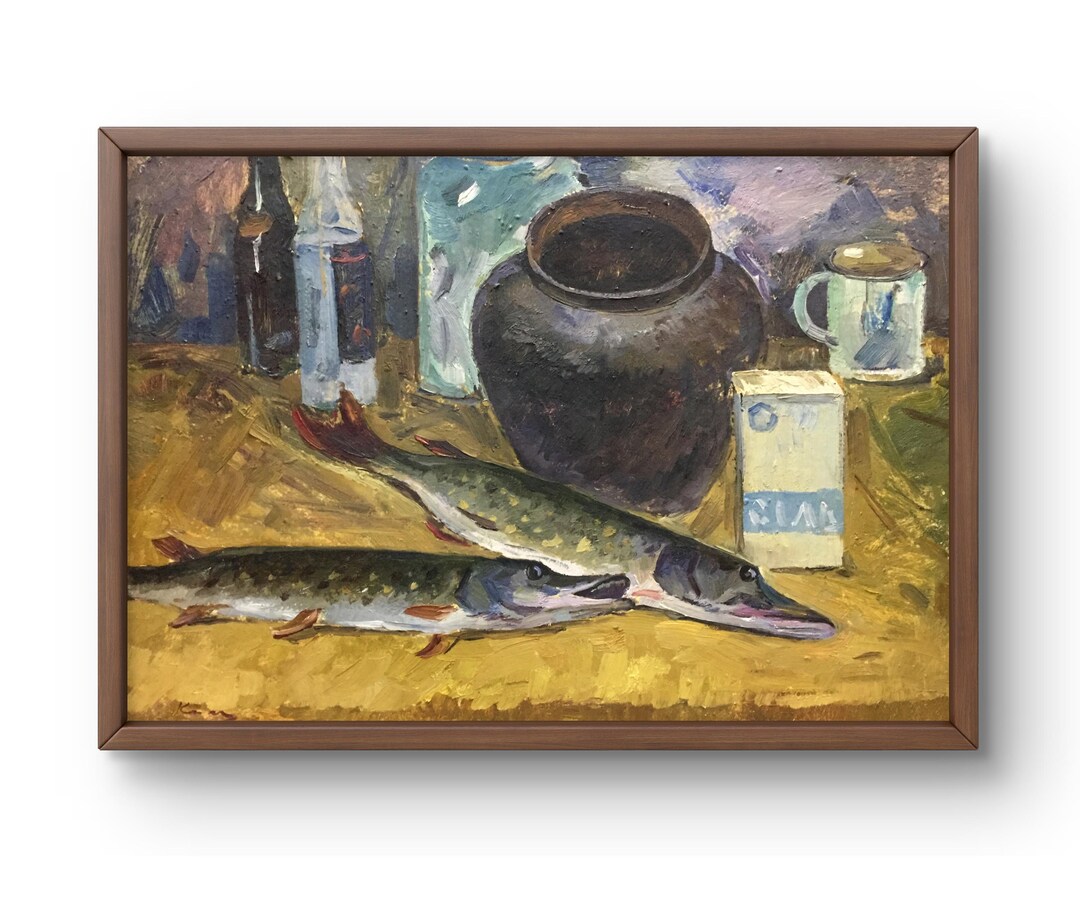Oil Painting Still Life Original, Oil Painting on Cardboard, Still Life ...