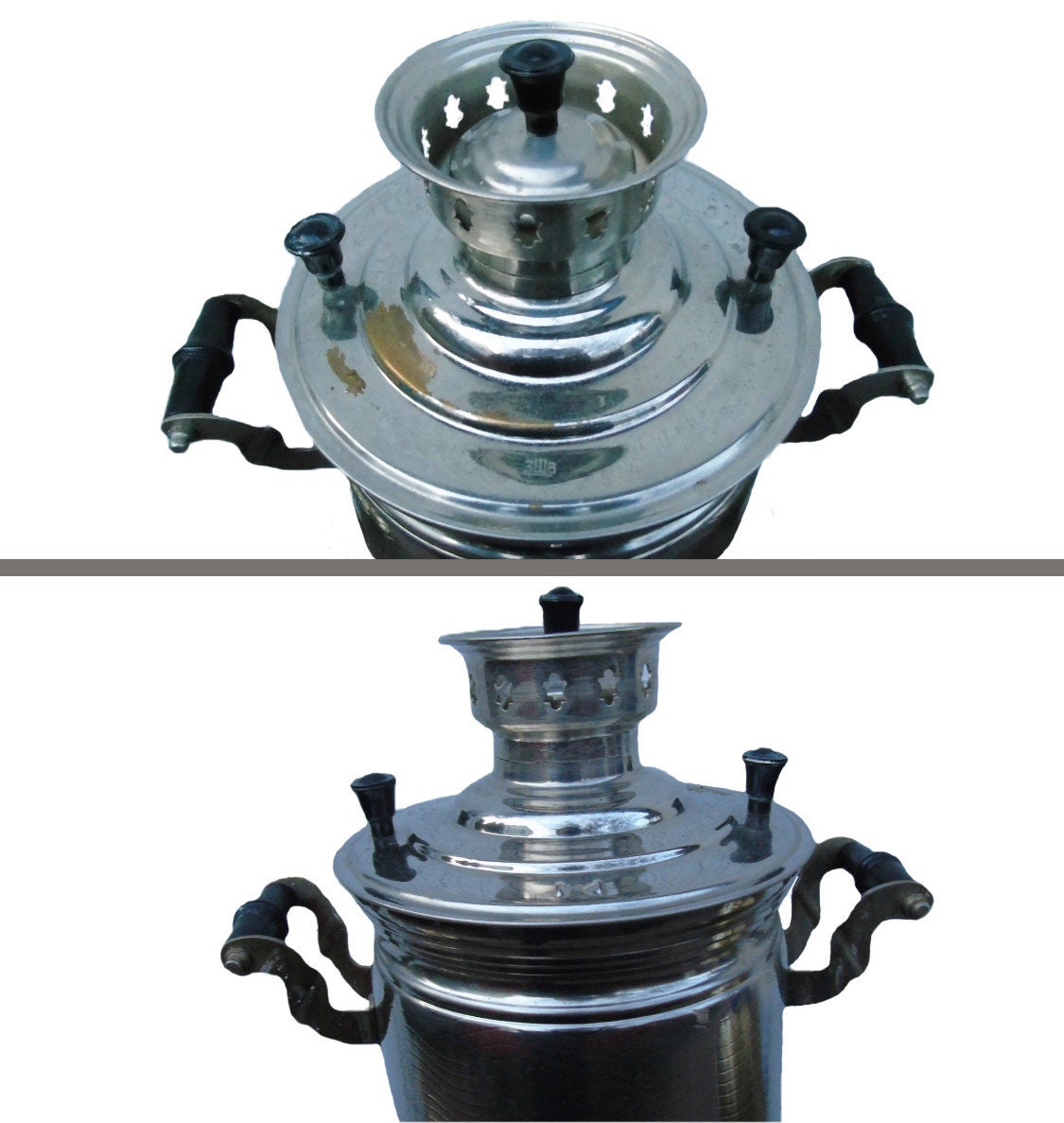Vintage Soviet Samovar on the Wood and Pipe | Home & Living | Home ...