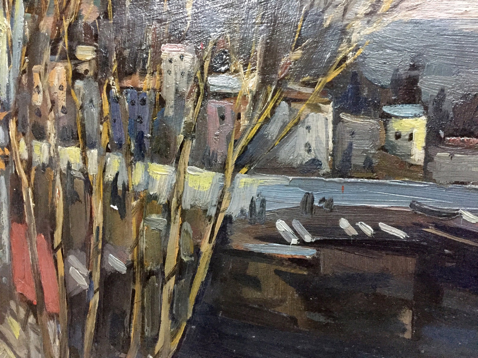 Oil Painting City Karelin Vyacheslav Dmitrievich Picture - Etsy