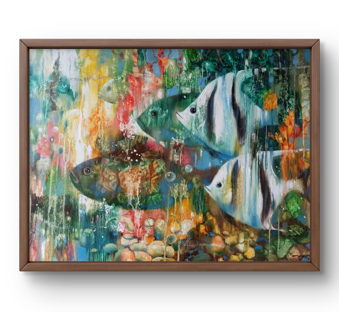 Oil Painting Abstract Original, Oil Painting on Canvas, Smooth ...