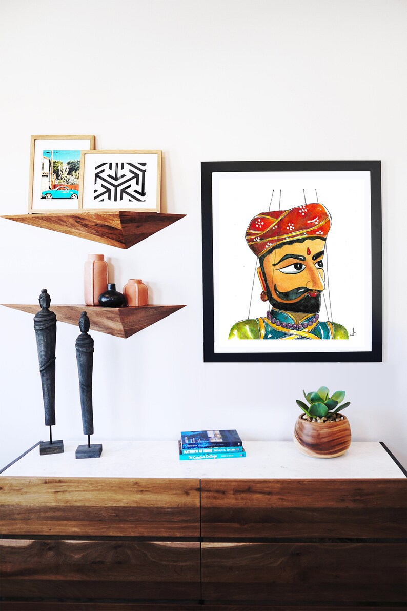 Indian Wall Art Desi Man Wall Art Print Desi Print Indian - Etsy