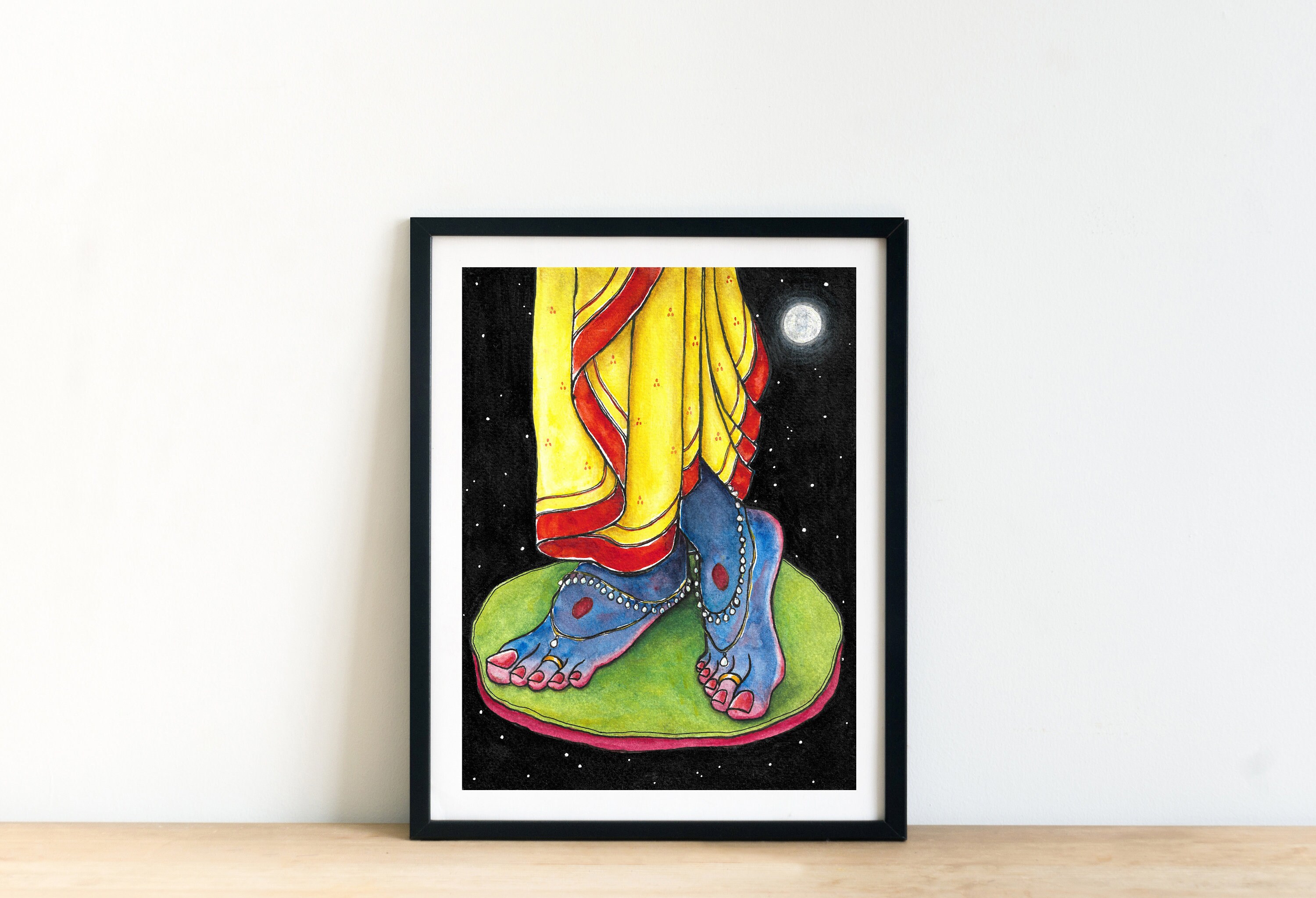 Krishna Feet Painting Krishna Art Krishna Wall Art ISKCON - Etsy