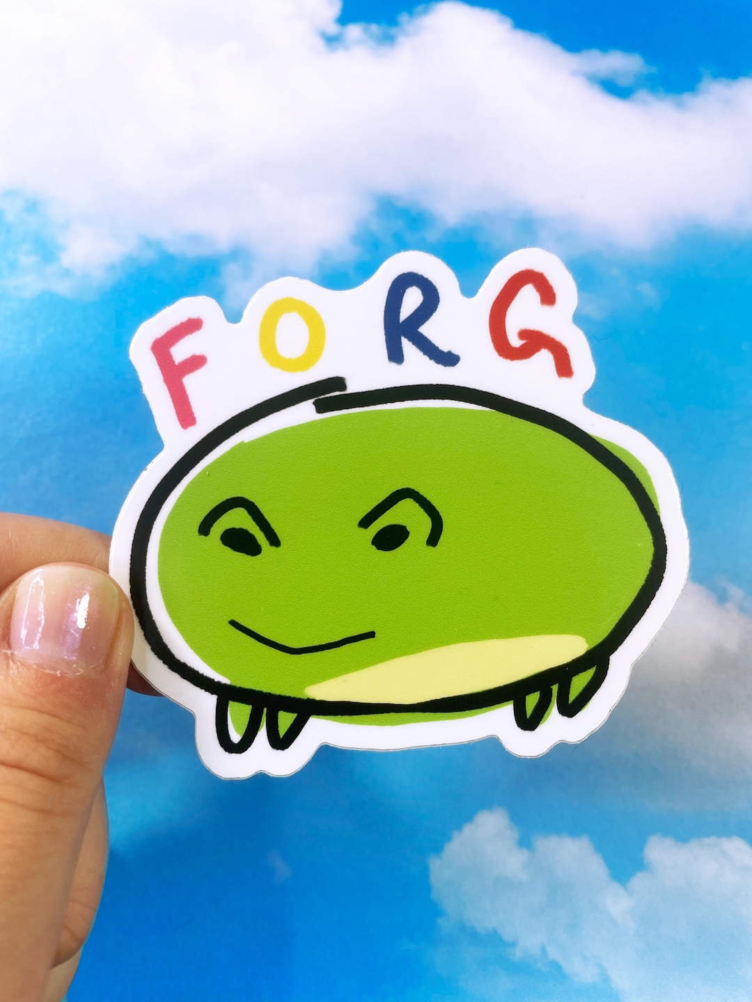 Forg Goofy Meme Sticker - Etsy