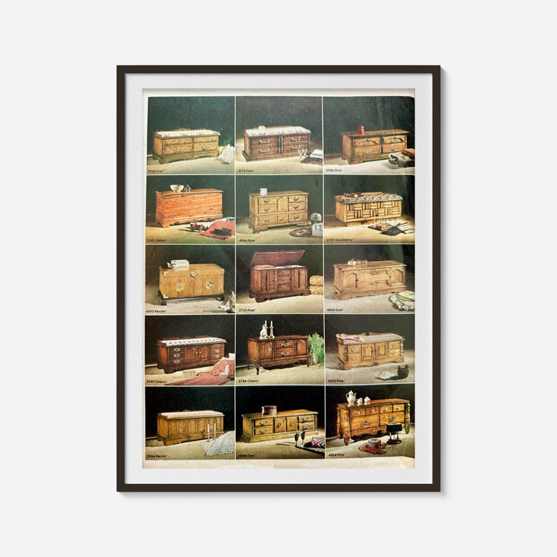 Vintage 1970's Lane Cedar Chest Furniture and Halston Perfume / Cologne ...