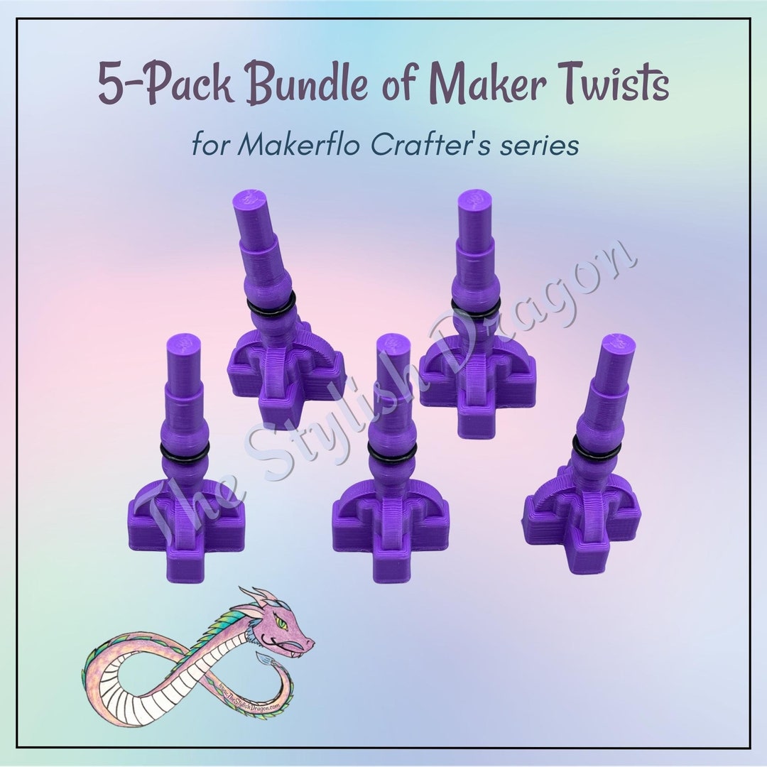 Maker Pen Twists 5-pack Bundle makerflo Crafter's Pen Holder for UV ...