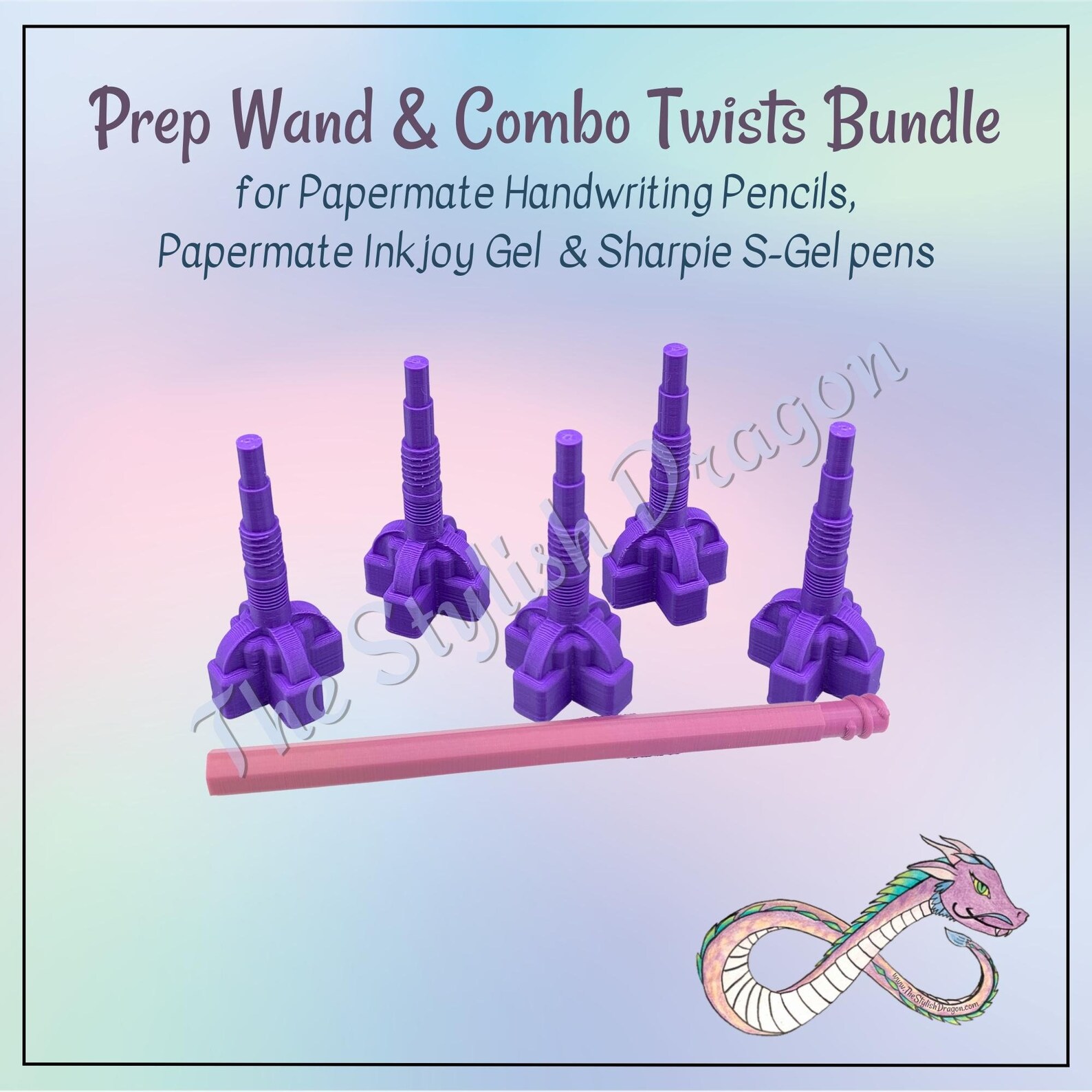 Prep Wand and 5 Pen Twists Bundle Pen Holders for UV Lamp - Etsy
