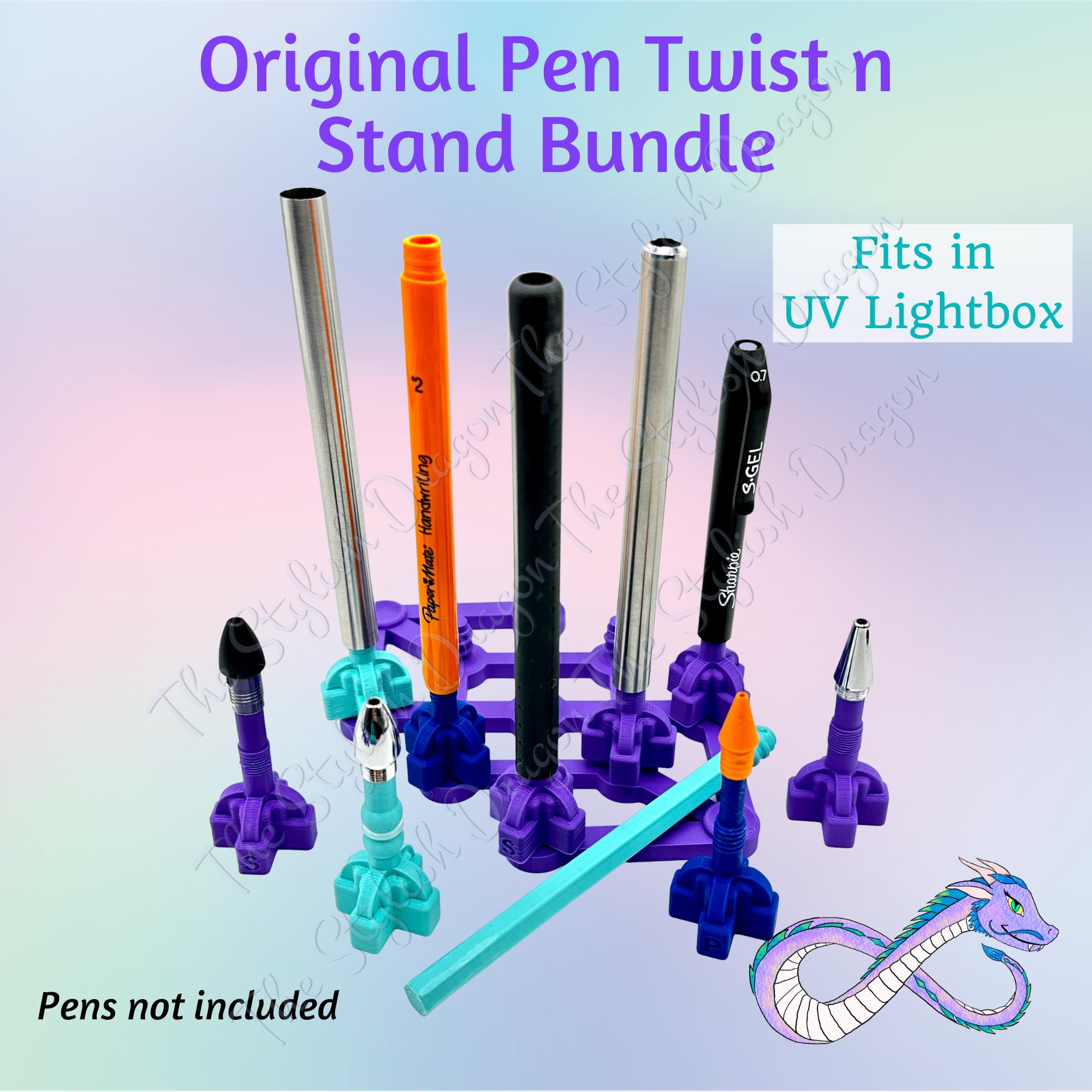 3D Printed UV Resin Pen Holder Stand: Curing Lightbox Organizer - Etsy