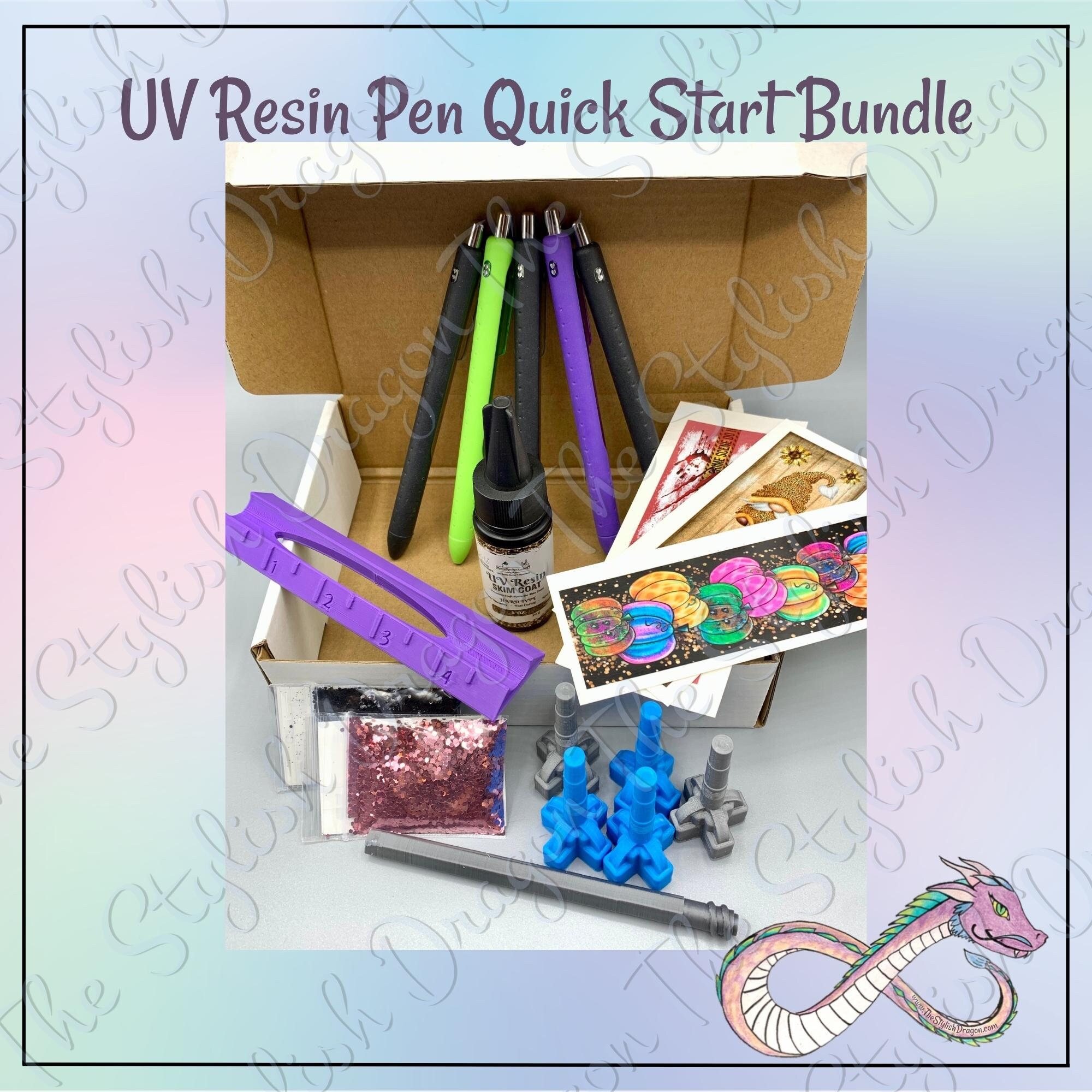 UV Resin Pen Quick Start Bundle Pen Adapter for UV Light - Etsy