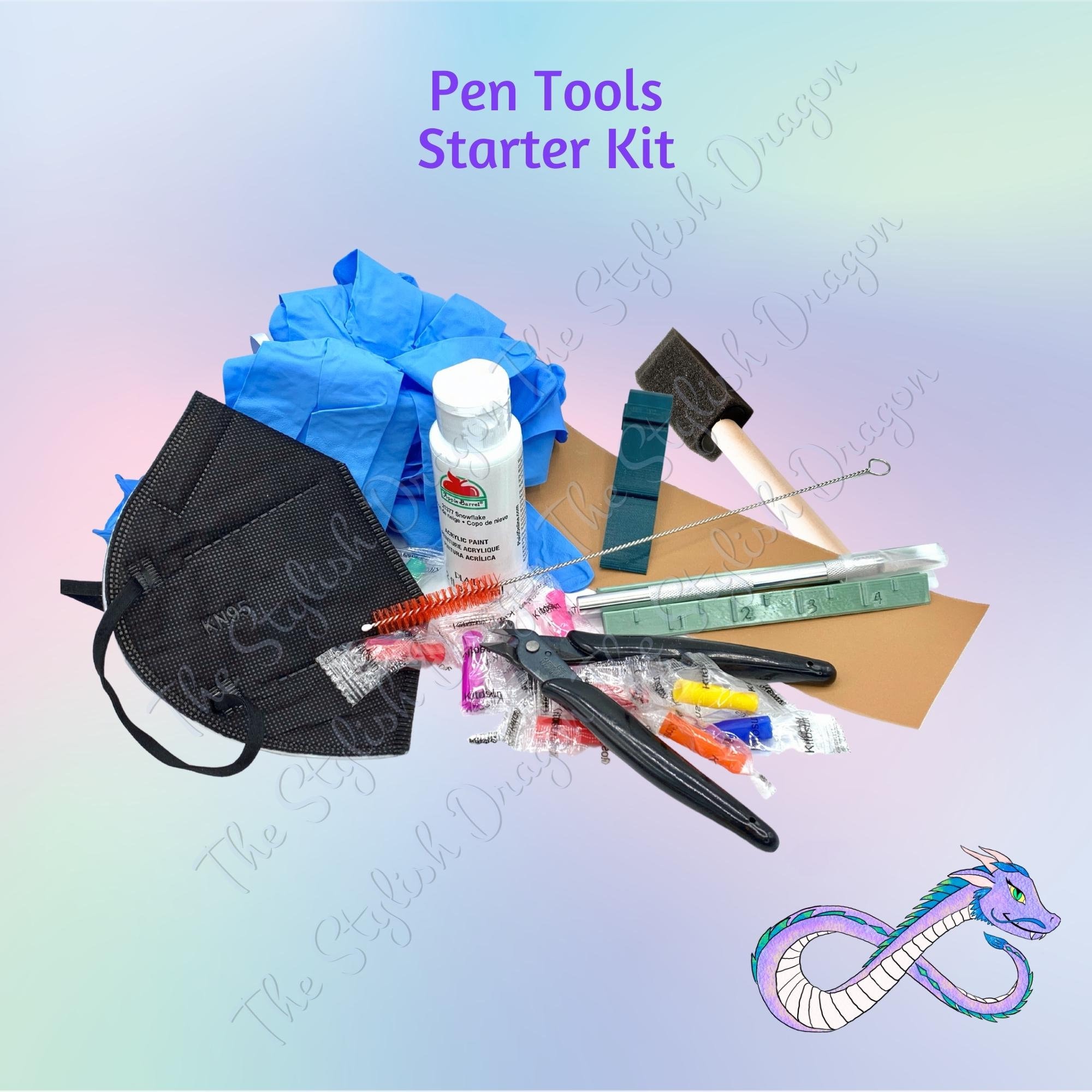 Resin Pens Starter Tool Kit - Tools for Epoxy Glitter Pens - Pen ...