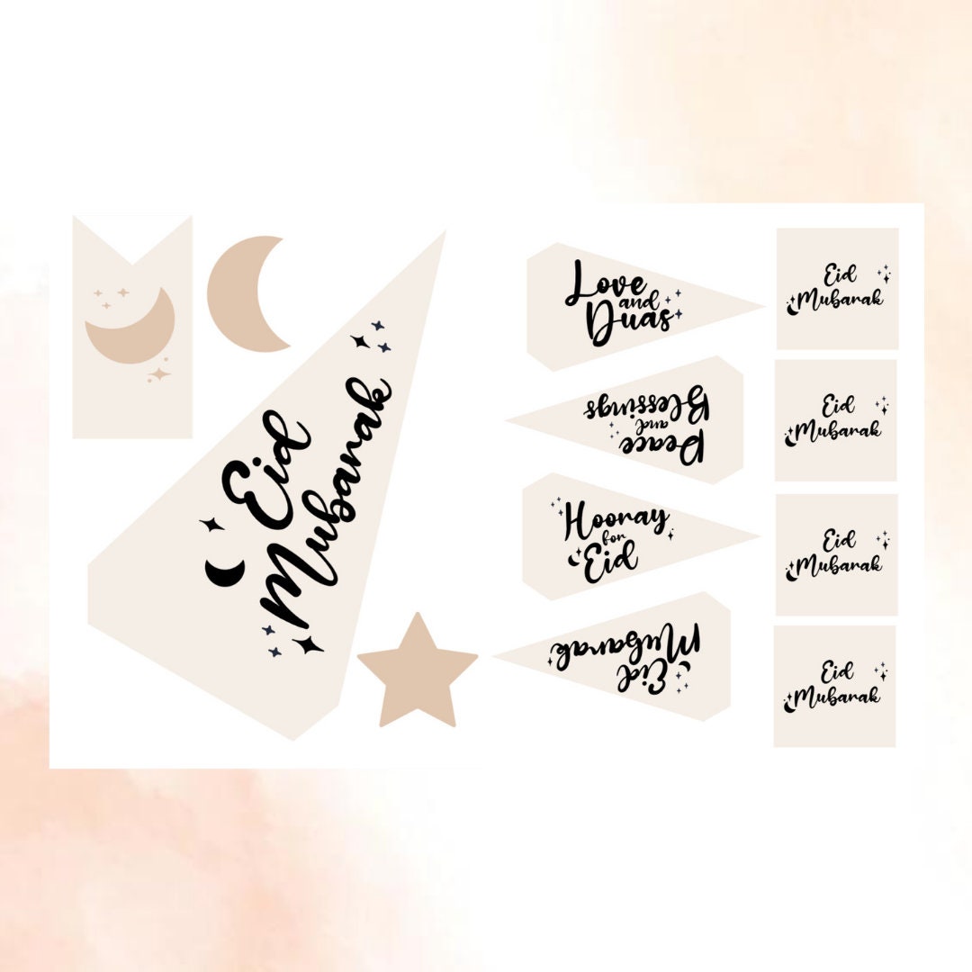 Eid Pennant Flags and Tags - Etsy
