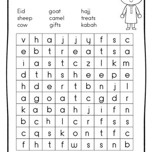 Eid-al-adha Activity Printable Download - Etsy