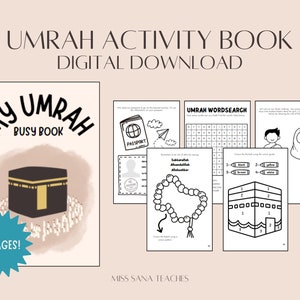 Umrah Activity Book Islamic Kids Coloring Printable - Etsy