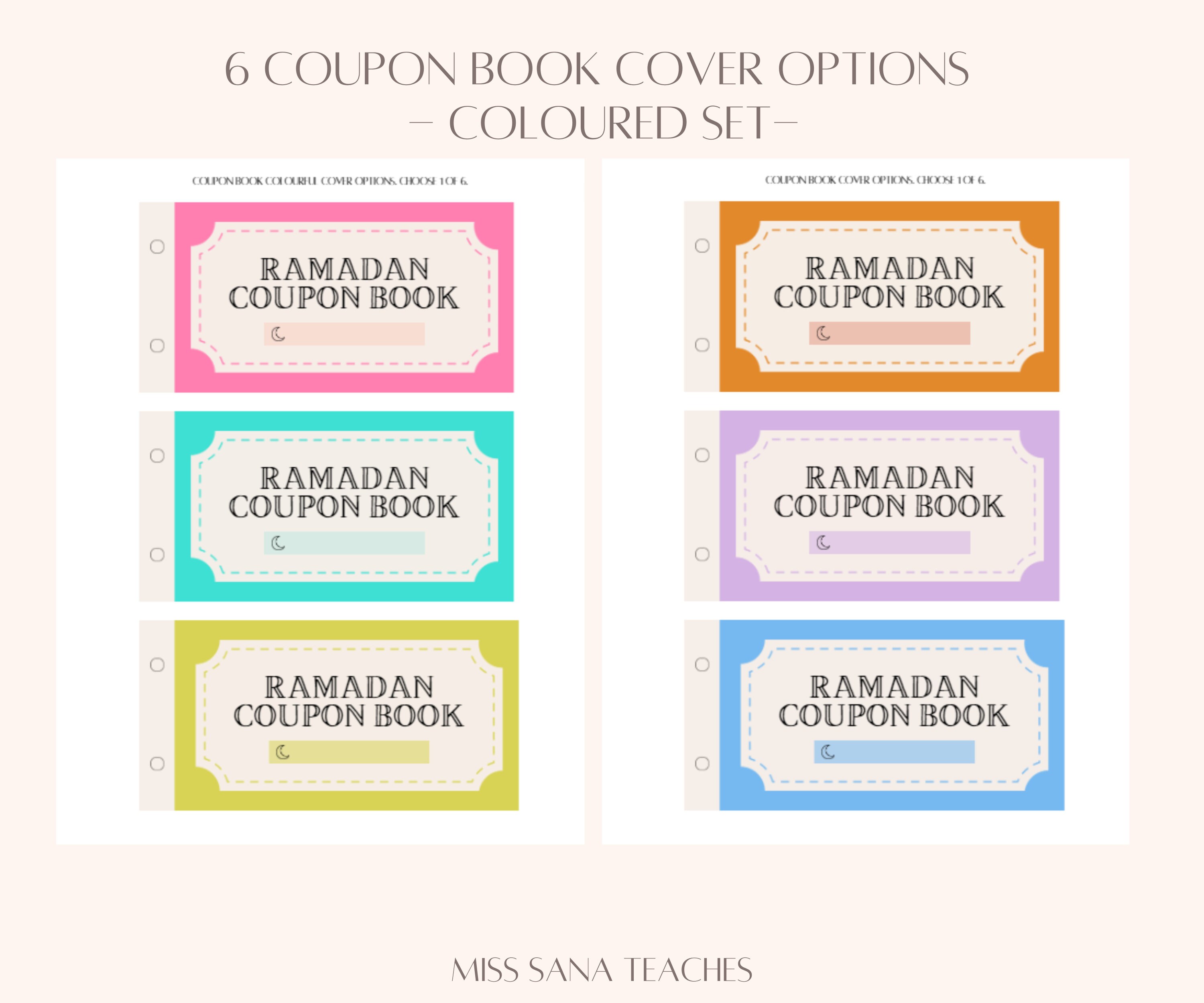 Ramadan Coupon Book Activity Printable Craft Eid Decoration Basket ...