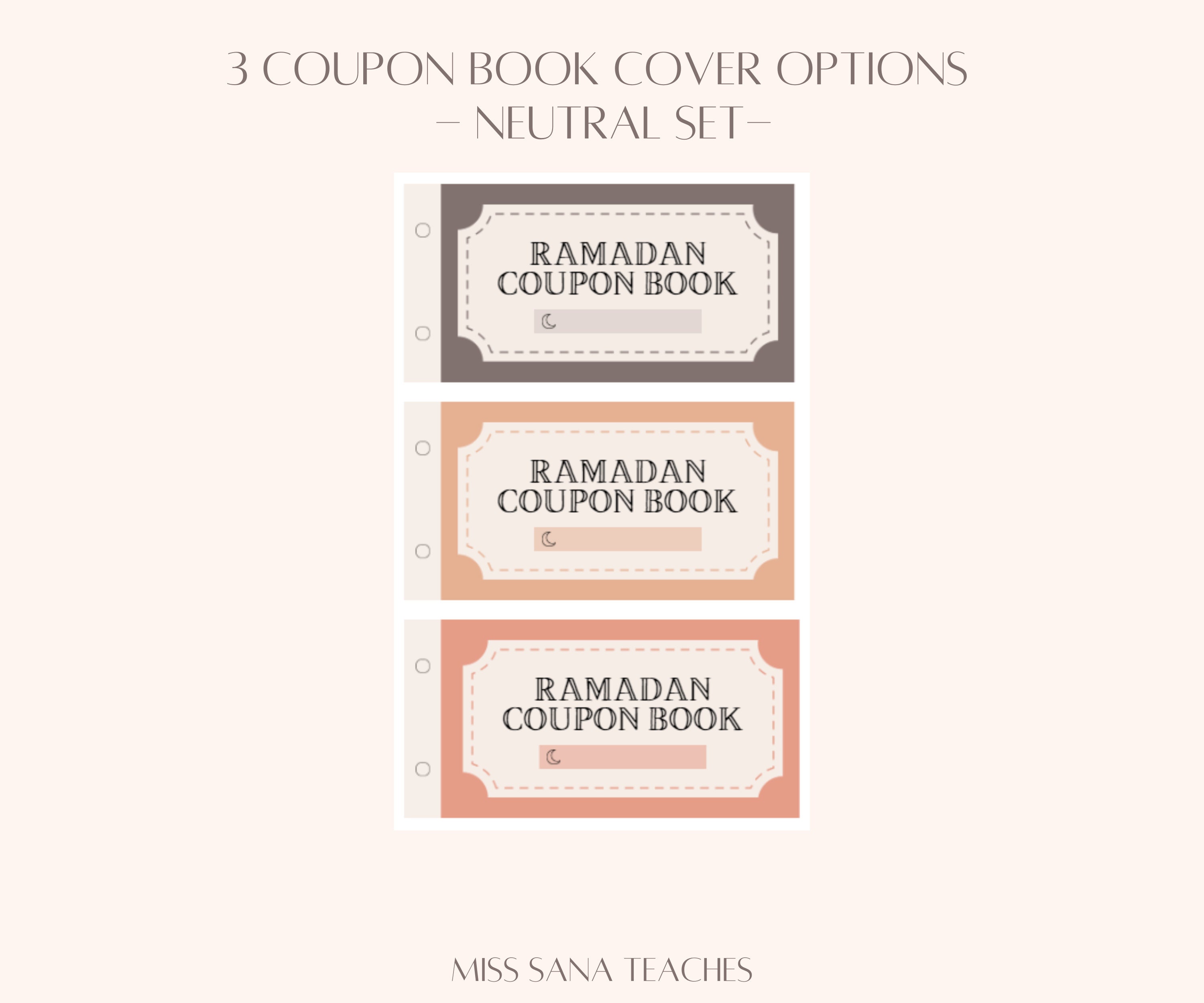 Ramadan Coupon Book Activity Printable Craft Eid Decoration Basket ...