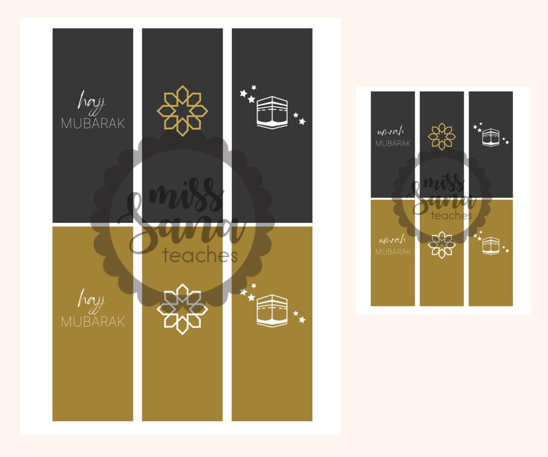 Kaaba Hajj Umrah Eid Al Adha Favour Favor Gift Box Printable - Etsy