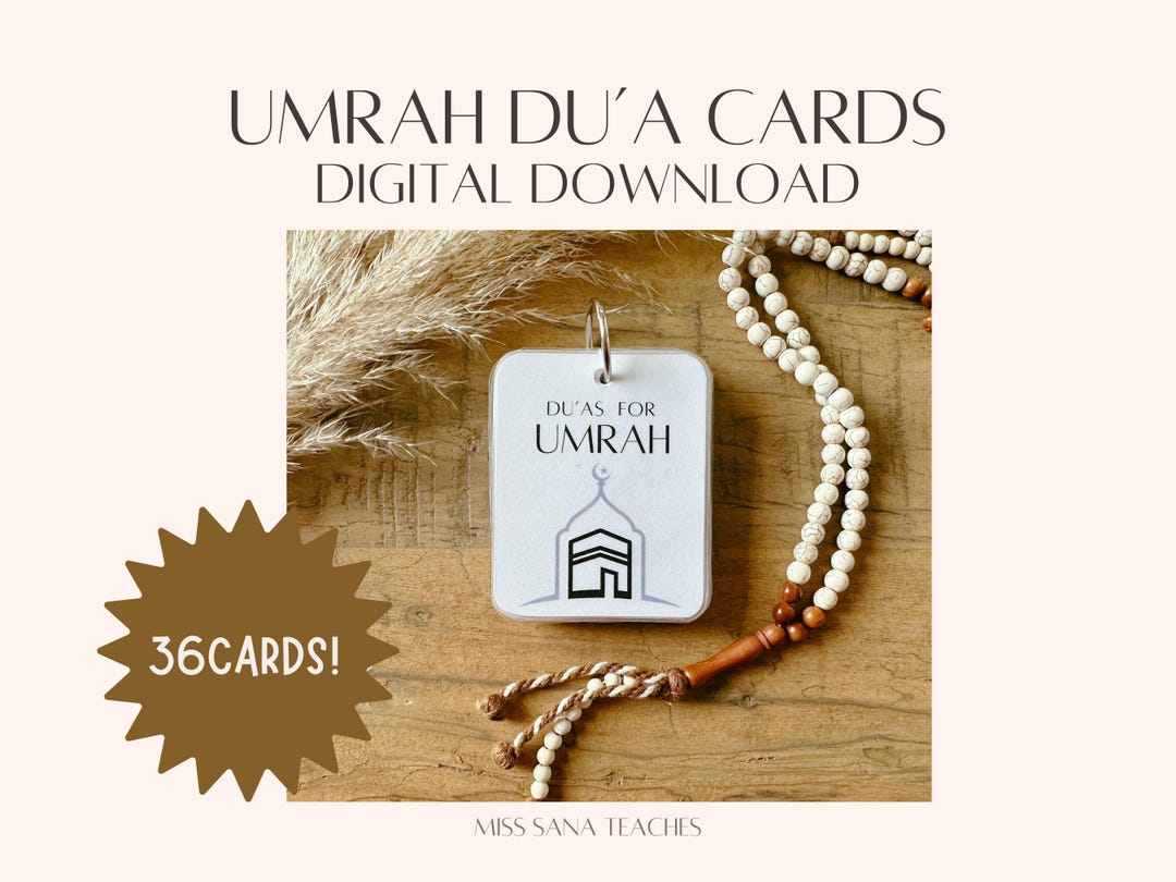Umrah Dua Cards Printable Digital Download - Etsy
