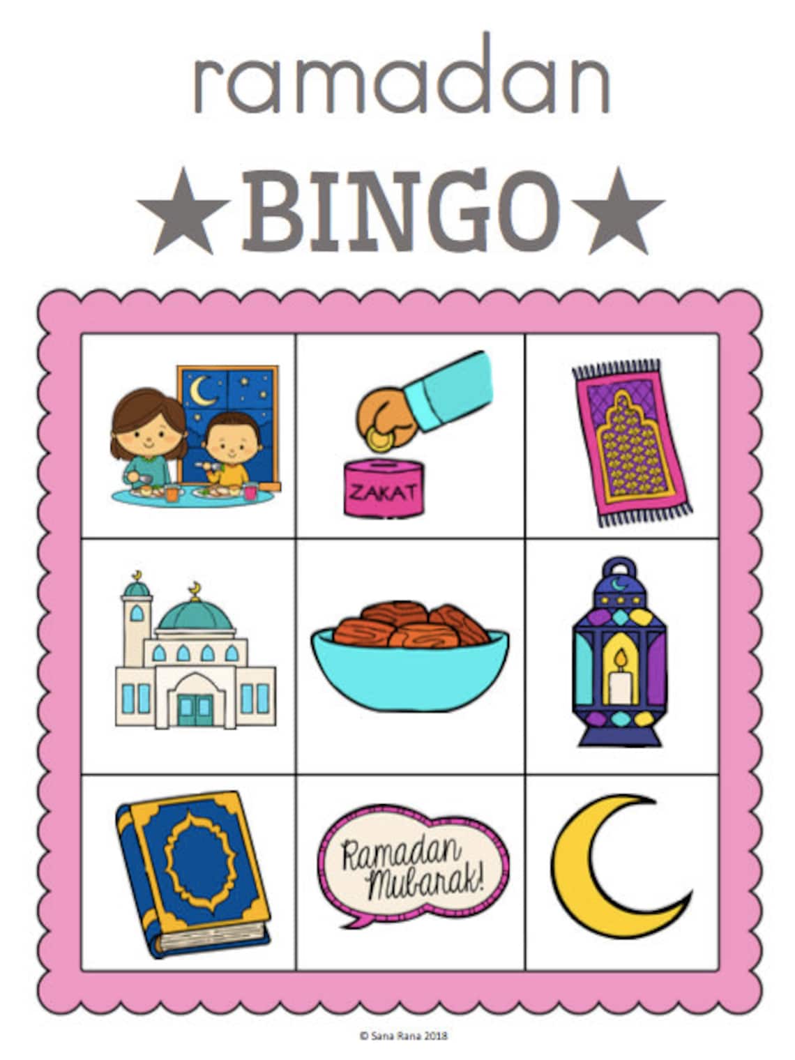 Ramadan activity pack worksheet printable download | Etsy