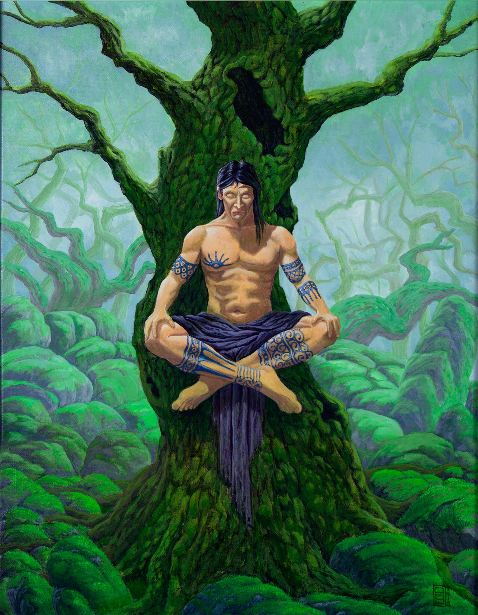 Shaman 2 acrylic Painting - Etsy