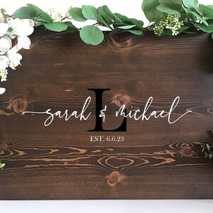 Wedding Guest Book Alternative Wood Sign, Wood Wedding Sign, Rustic ...
