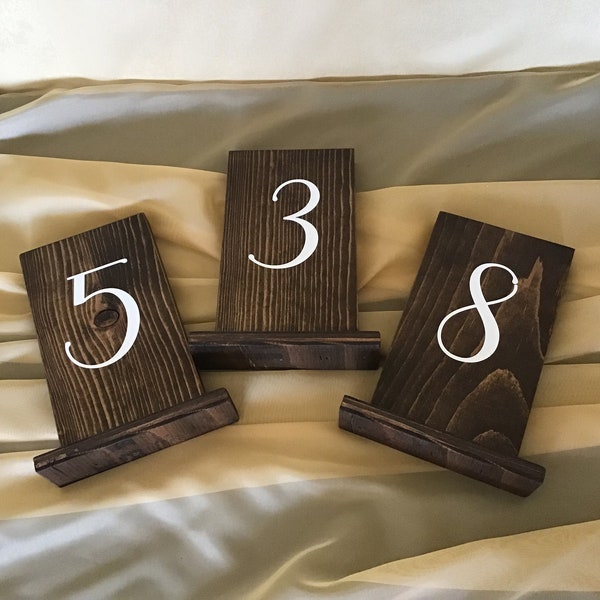 Rustic Table Numbers - Etsy
