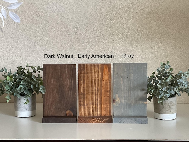 Rustic Wood Wedding Table Numbers: Dark Walnut Stain - Etsy