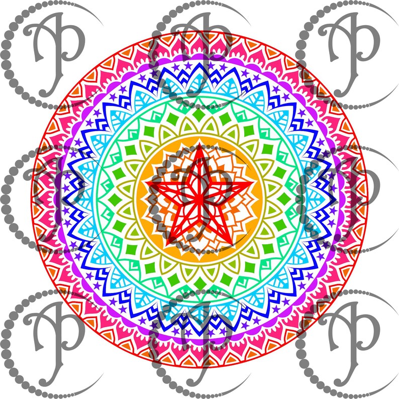 Simple Patriotic Mandala - SVG - Vector - Etsy