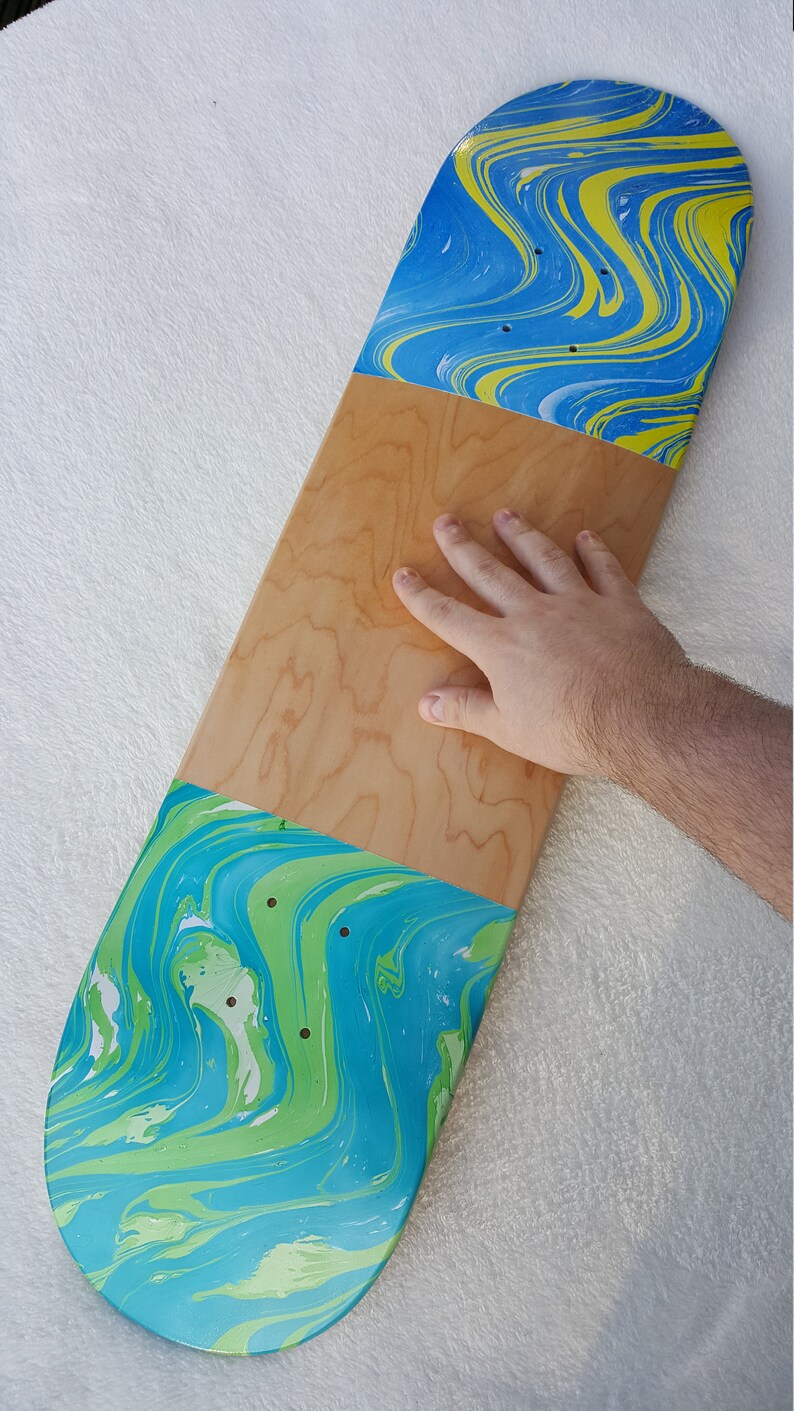 8" Skateboard Swirl Deck [nose/tail Print] - Etsy