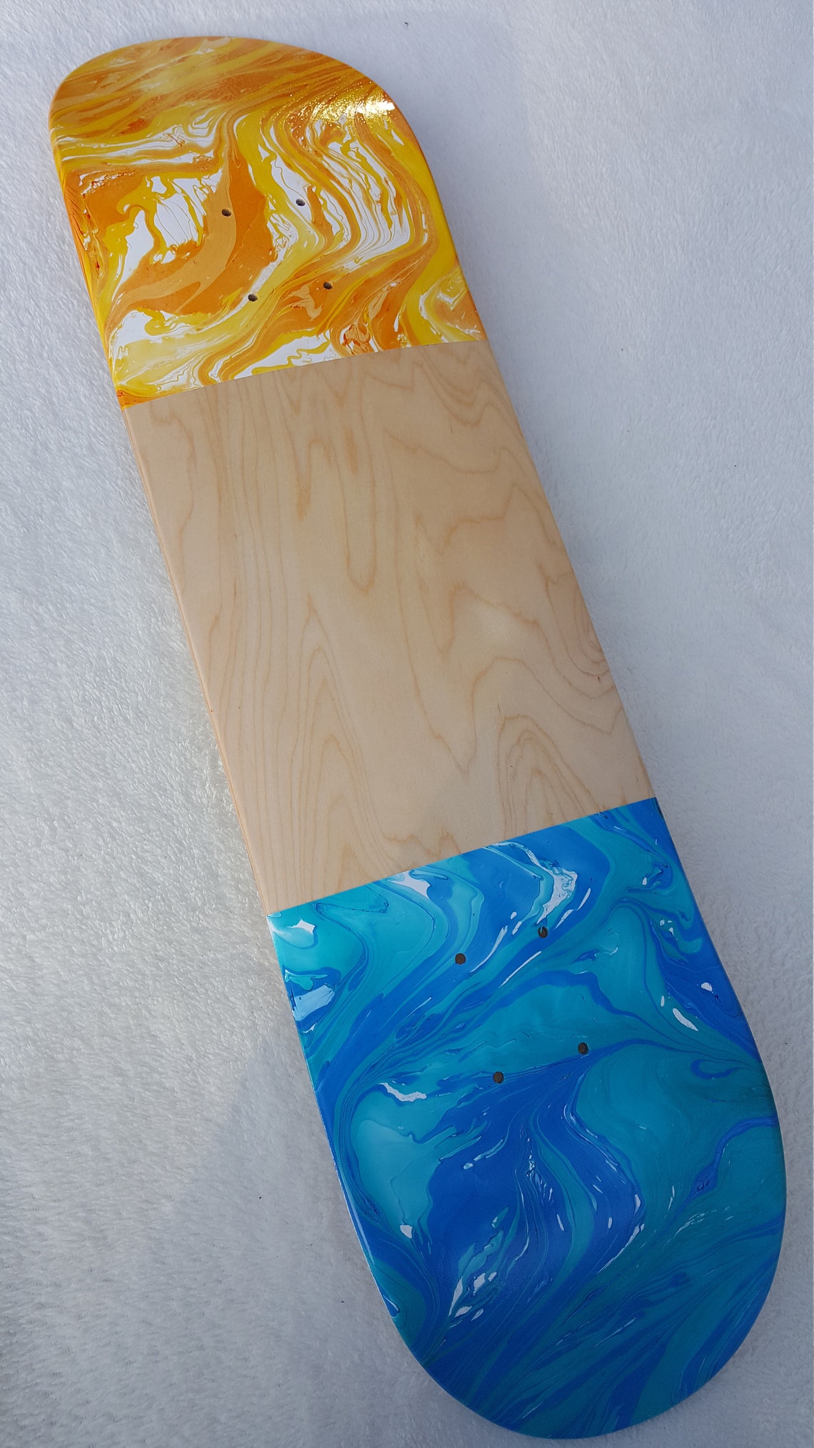 8" Skateboard Swirl Deck [nose/tail Print] - Etsy