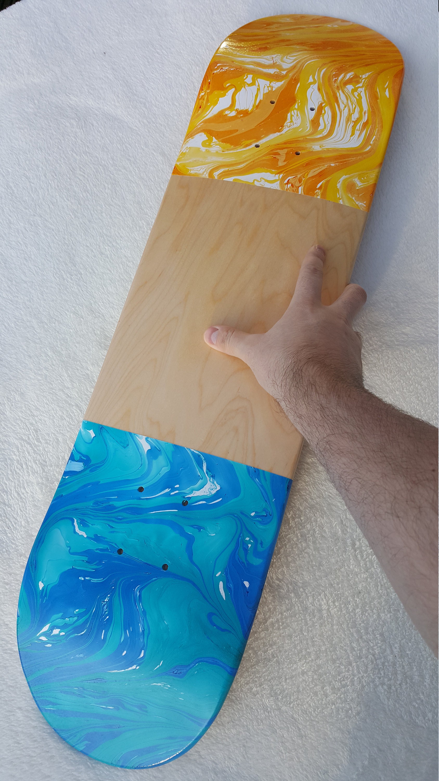 8" Skateboard Swirl Deck [nose/tail Print] - Etsy