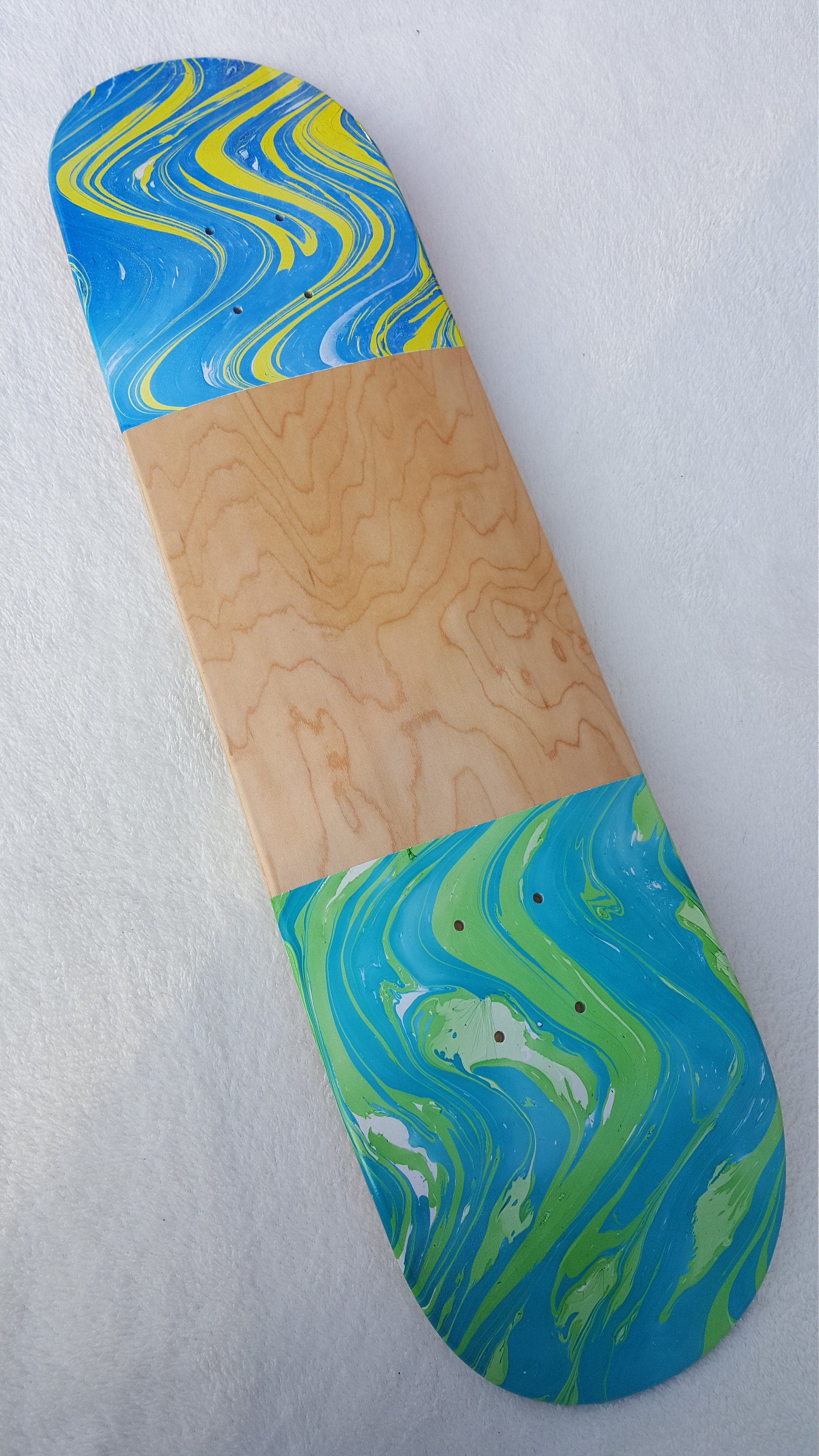 8" Skateboard Swirl Deck [nose/tail Print] - Etsy