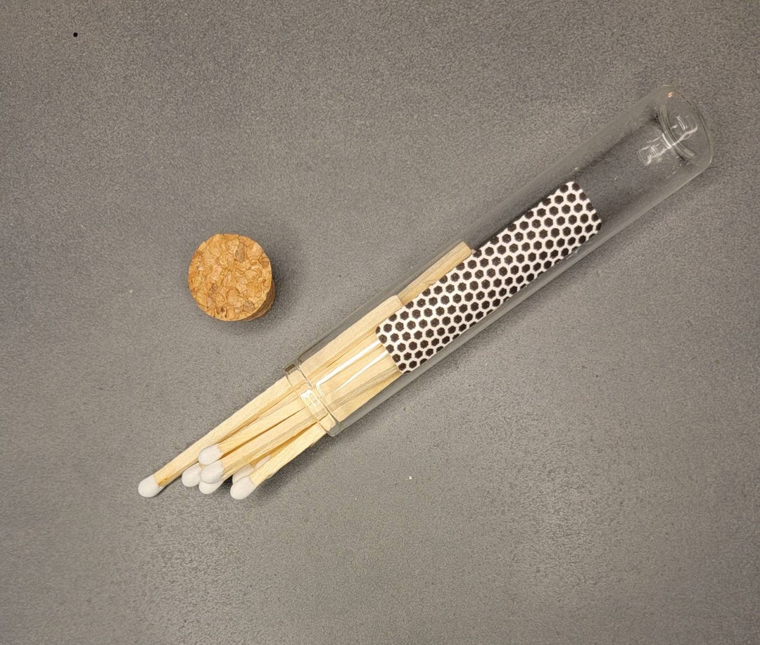3 Inch Matches in Glass Jar With Strikepad - Etsy