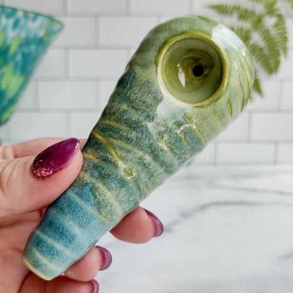 Ceramic Smoking Pipe - Etsy