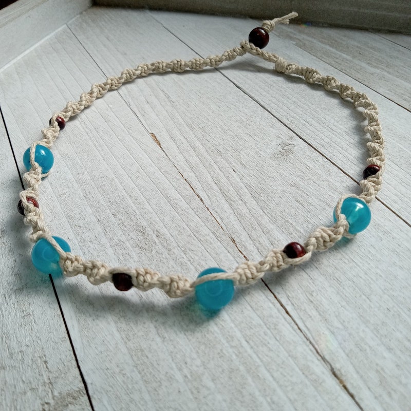 Hemp Choker Necklace - Etsy