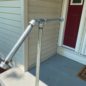 1 Step 2 Step Post Handrail 1 Galvanized Steel - Etsy