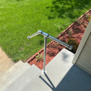 1 Step 2 Step Post Handrail 1 Galvanized Steel - Etsy