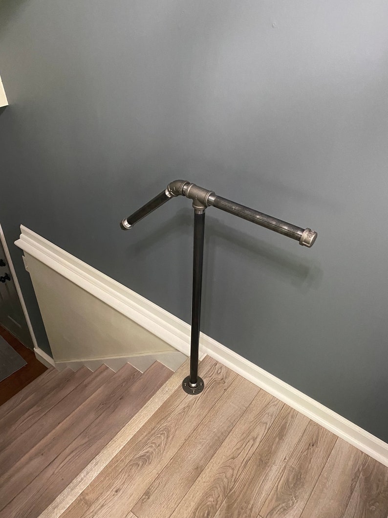 Single Post Handrail, 1 or 2 Step, 1" Pipe Steel - Etsy