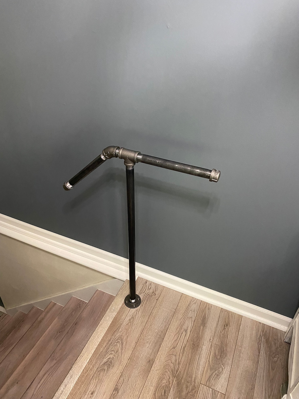 Single Post Handrail, 1 or 2 Step, 1" Pipe Steel - Etsy