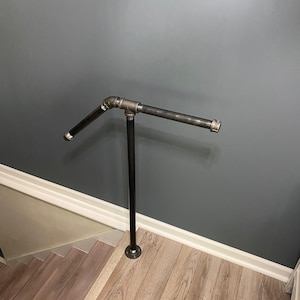 Single Post Handrail, 1 or 2 Step, 1" Pipe Steel - Etsy