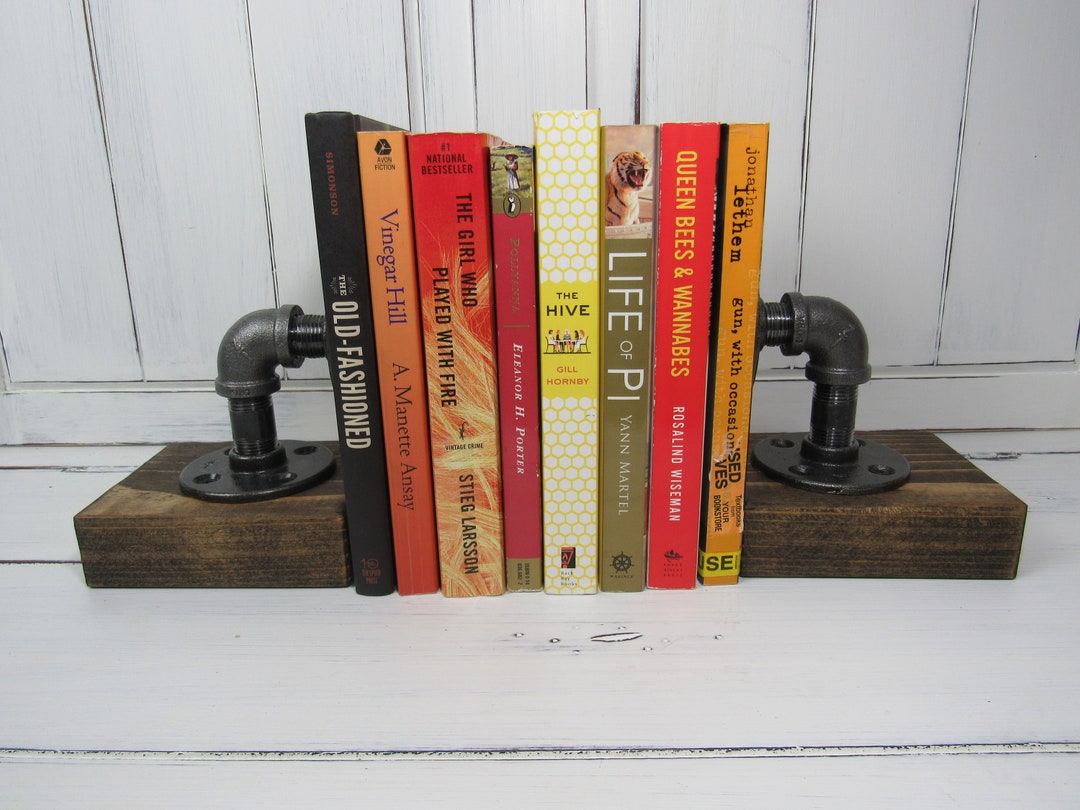 Pipe Bookends, Industrial Bookend, Office Organization, Office Decor ...