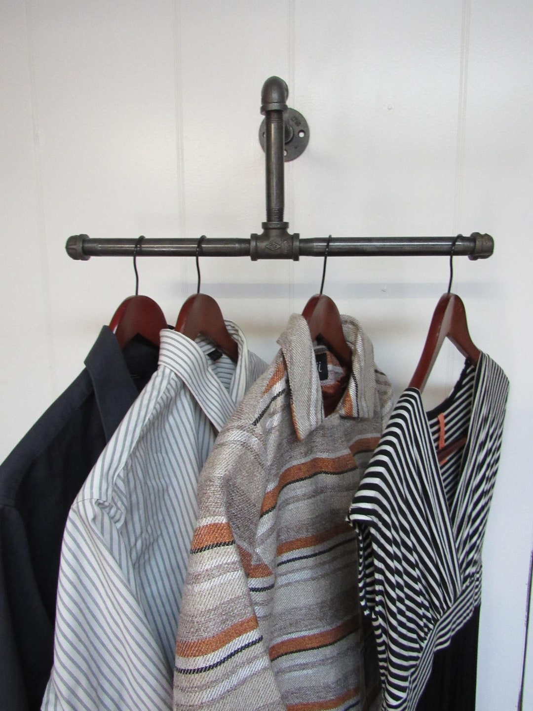 Clothing Rack, Retail Display, Steampunk Furniture, Pipe Clothing Rack ...