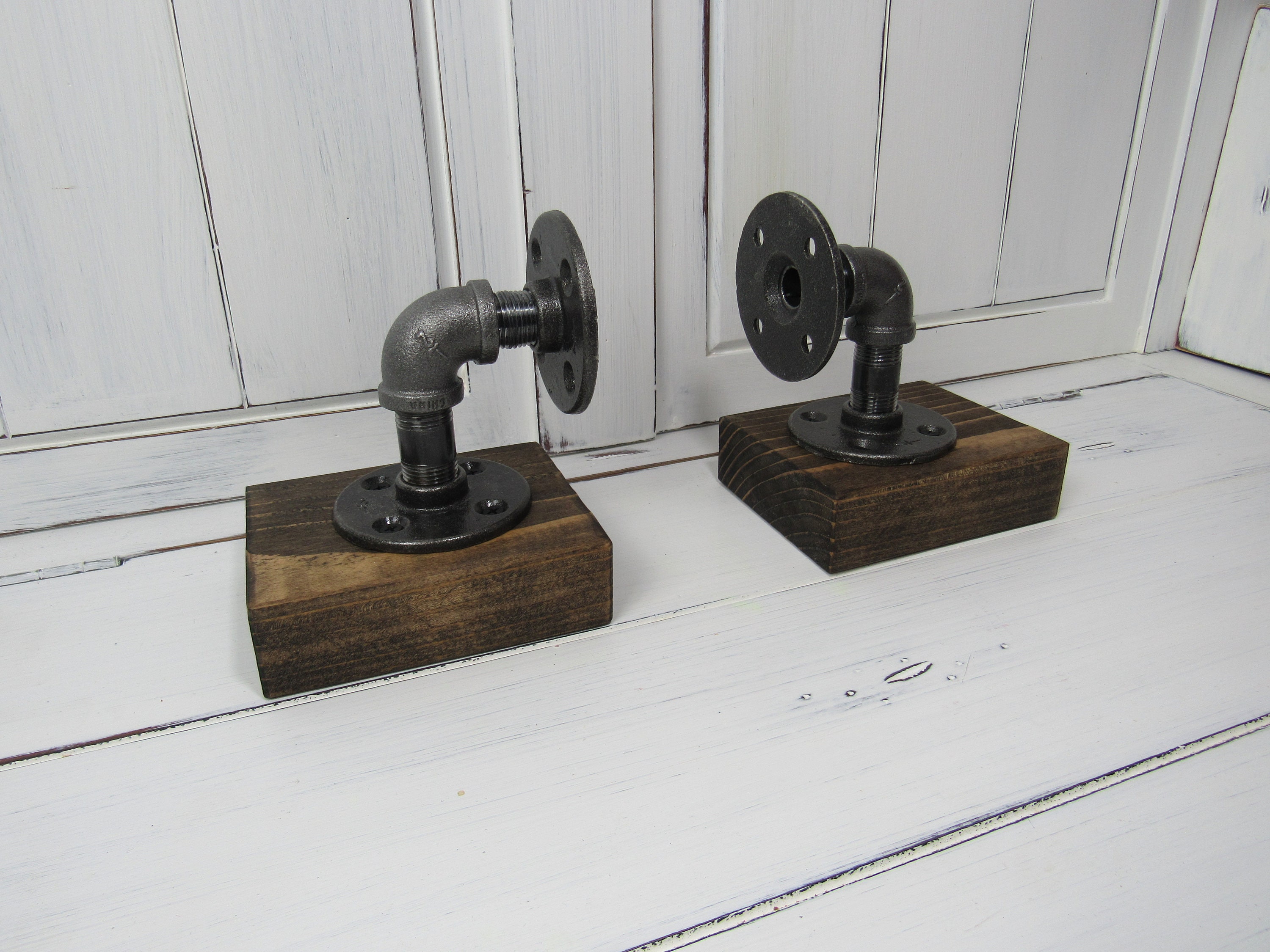 Pipe Bookends, Industrial Bookend, Office Organization, Office Decor ...