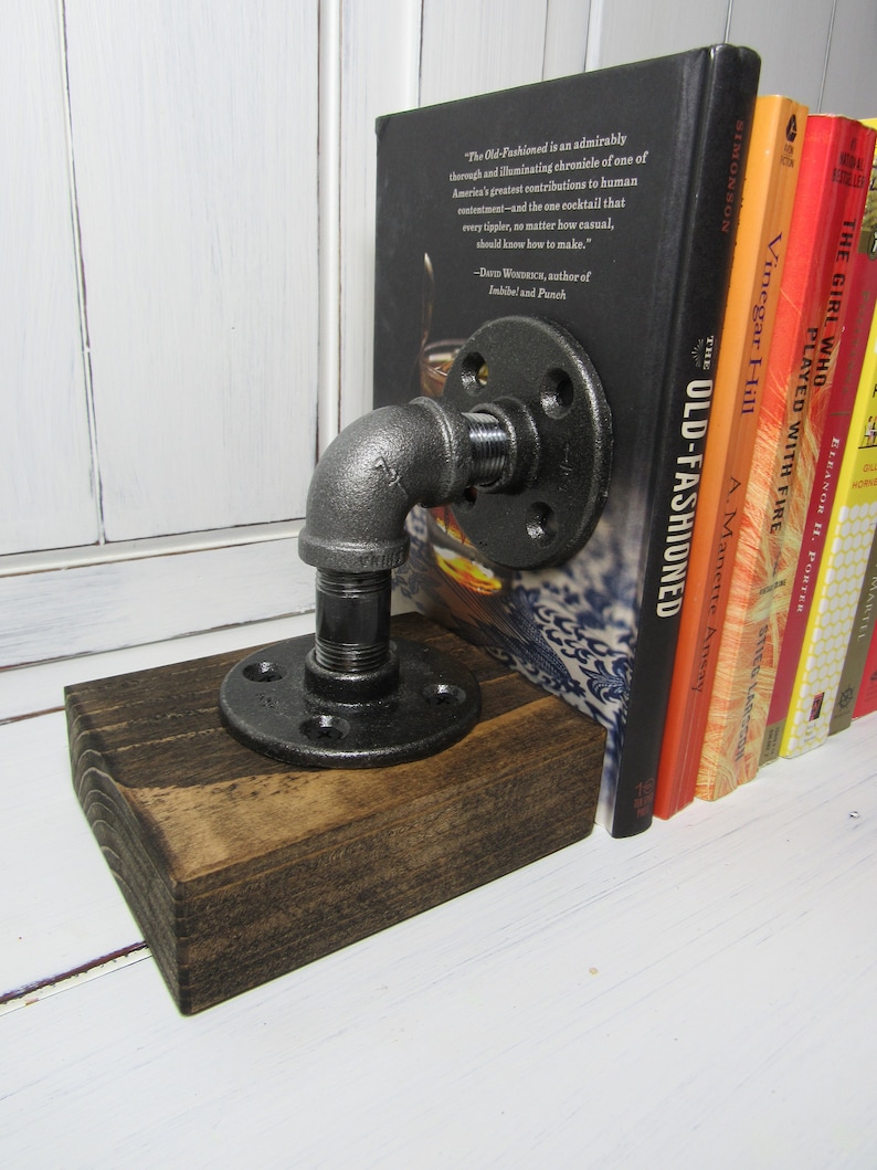 Pipe Bookends, Industrial Bookend, Office Organization, Office Decor ...