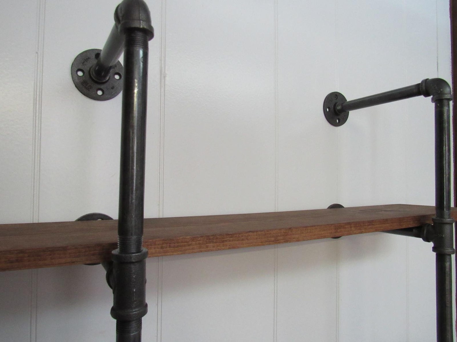 Rustic Pipe Shelving Coffee Mug Holder Wall Decor - Etsy